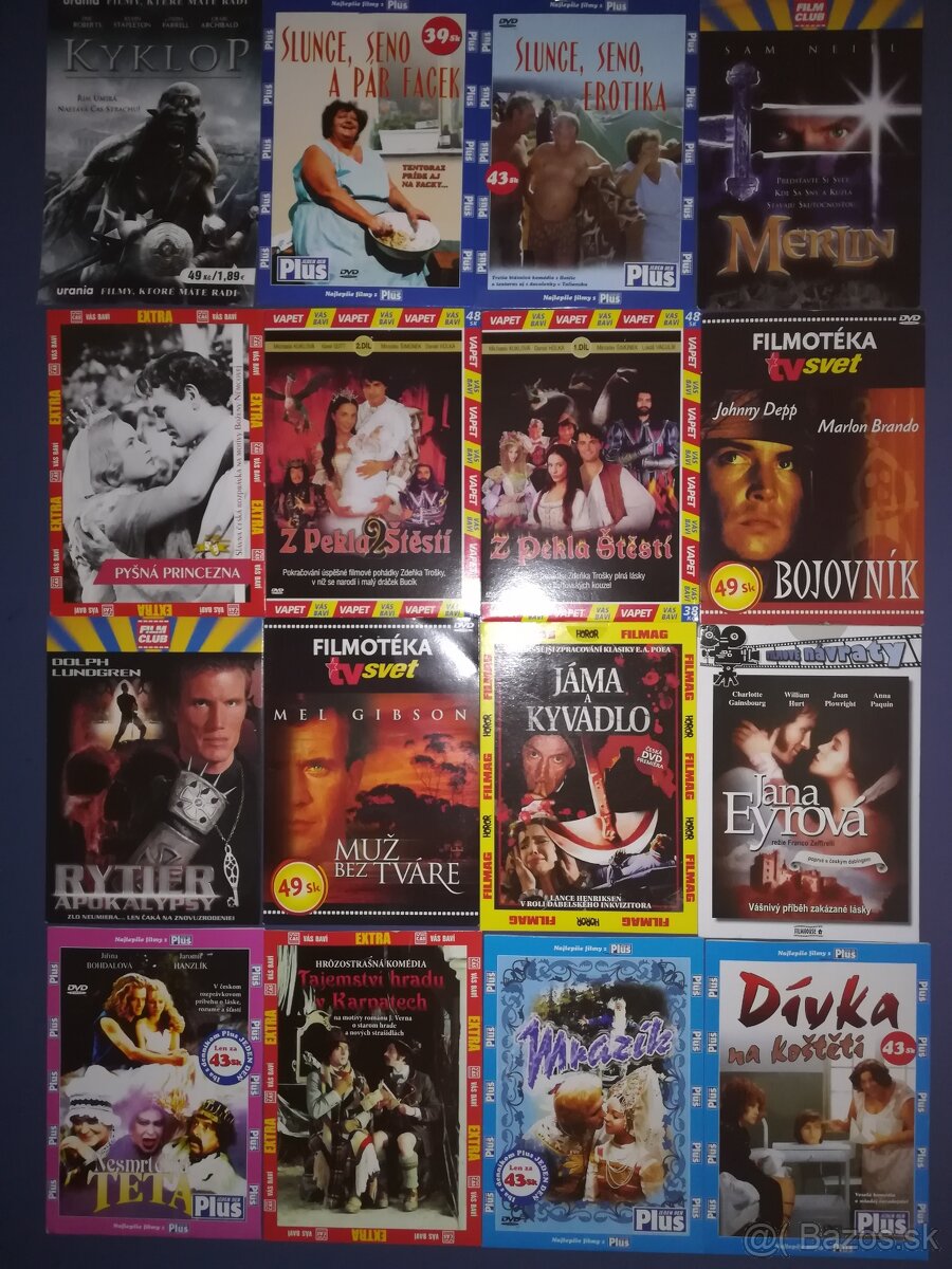 DVD filmy po 0,50eur, viac ako 1000 DVD - Hlohovec | Bazoš.sk