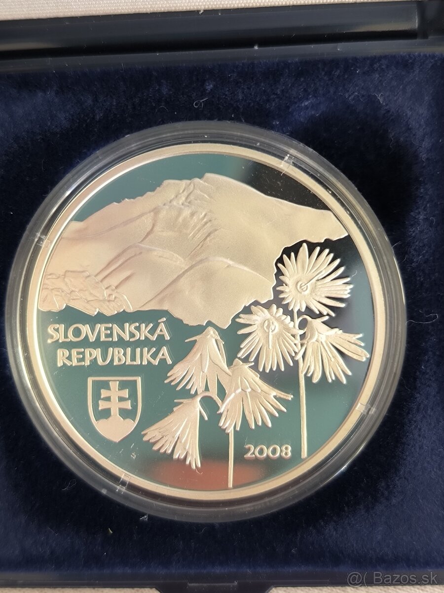 Strieborná minca 500 Sk -Nízke Tatry 2008 PROOF - Trenčín | Bazoš.sk
