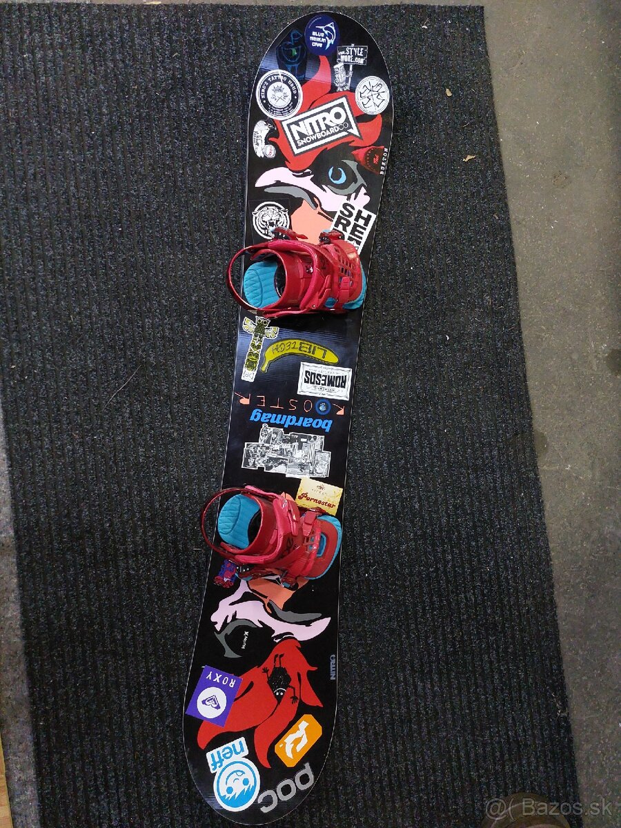 Predám snowboard Nitro 146 cm + viazanie Ride Phenom - Nové Mesto n ...