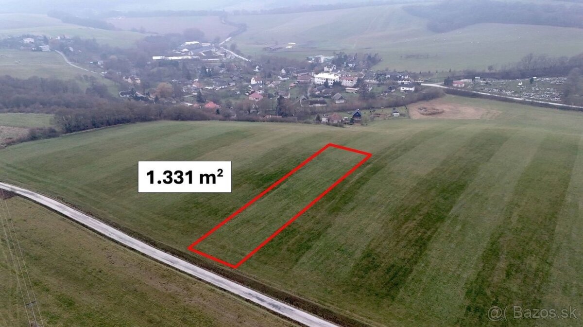Podkylava – 1.331 m2 STAVEBNÝ POZEMOK pre chatku / MD - Myjava | Bazoš.sk
