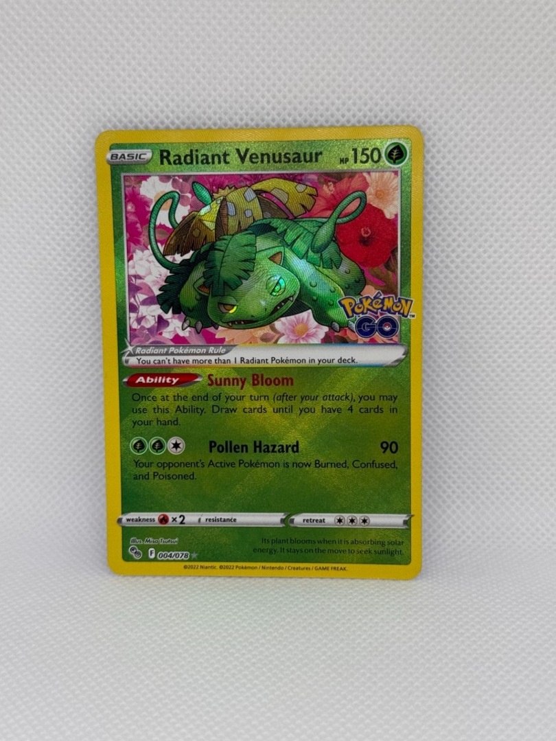 Pokémon karta Radiant Venusaur 004/078 – EX – ORIGINÁL - Košice | Bazoš.sk