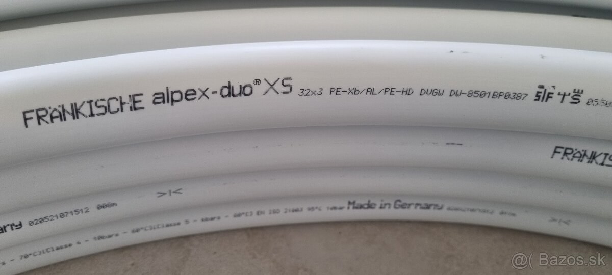 IVAR FRANKISCHE alpex-duo XS 32×3 potrubie - Michalovce | Bazoš.sk