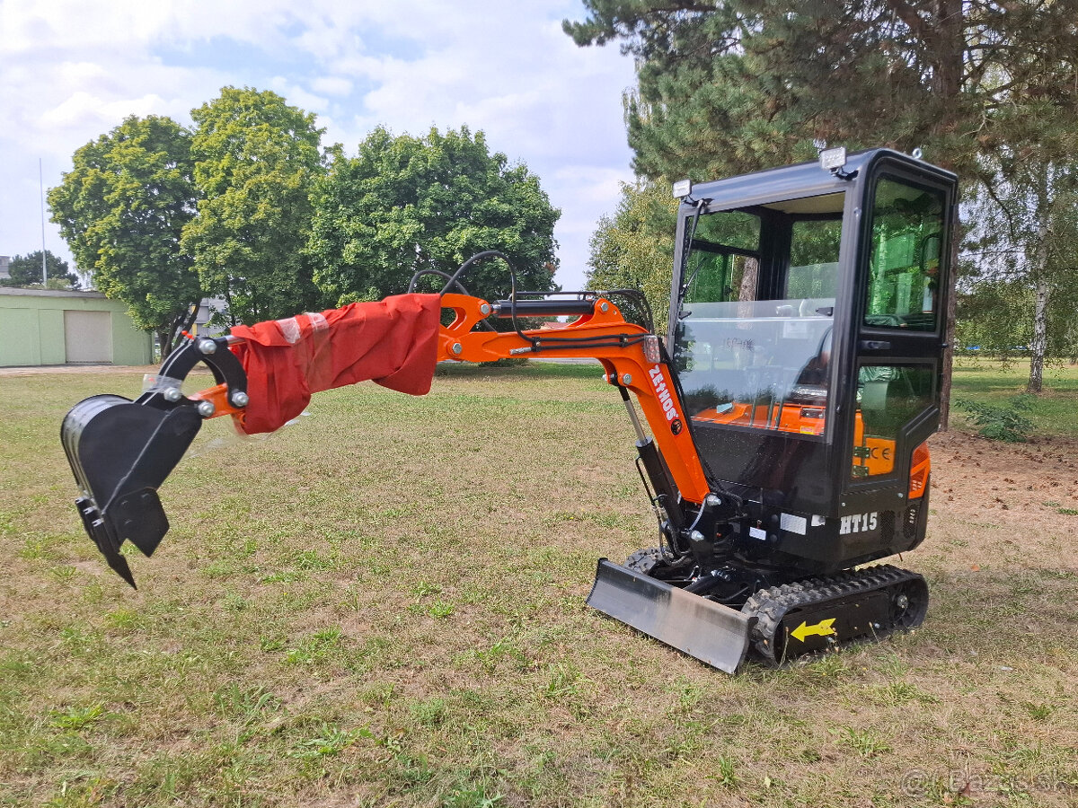 Minibagr HT1500 japonský motor Kubota - Česká republika | Bazoš.sk