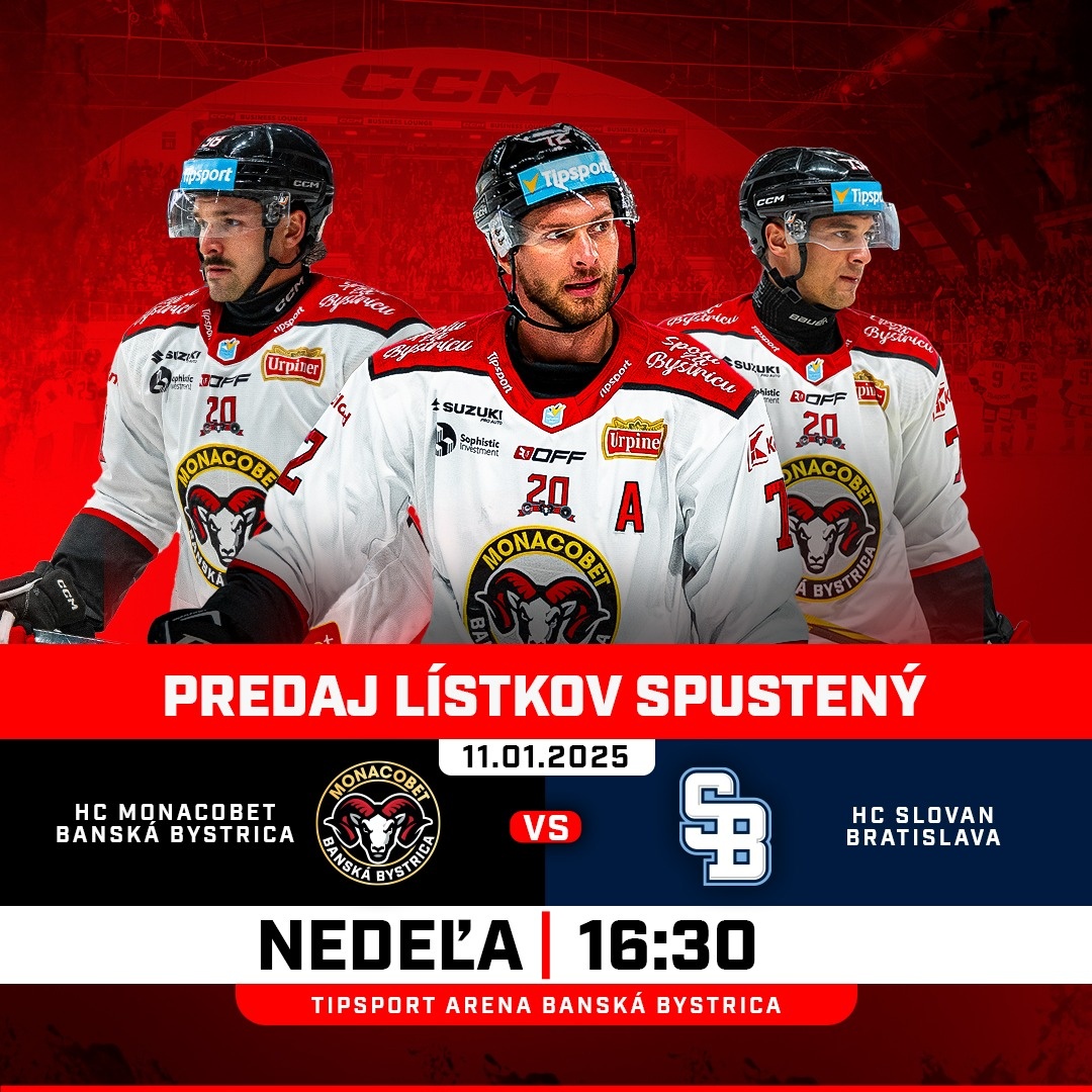 HC MONACObet Banská Bystrica vs HC Slovan Bratislava - Bratislava ...