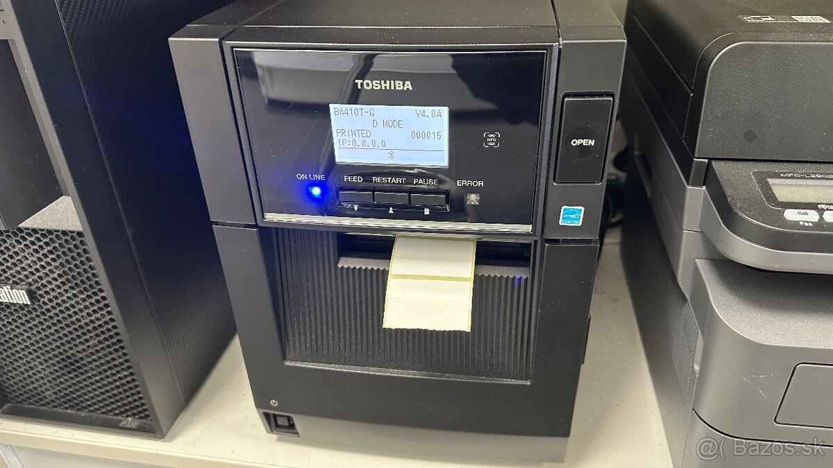 Predam tlaciaren stitkov Toshiba BA410 TT 203 DPI Flat head - Šaľa ...