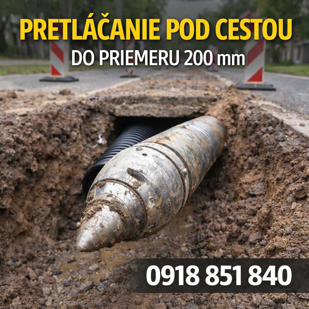 Bezvýkopové pretlaky pod cestou Partizánske - Partizánske | Bazoš.sk
