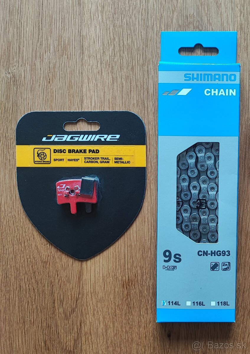 predám reťaz Shimano a brzdové doštičky Jagwire - Bratislava | Bazoš.sk