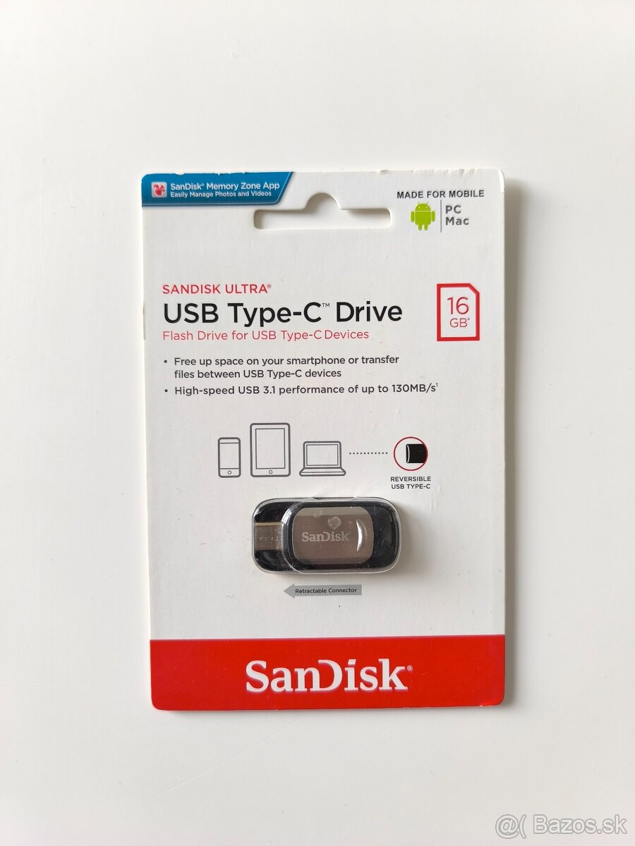 SanDisk Flash Drive for USB Type-C 16GB - Trnava | Bazoš.sk