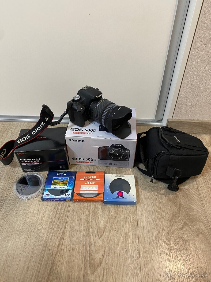 Zrkadlovka Canon Eos 500d + Sigma 17-70 mm F2.8-4 - Šaľa | Bazoš.sk