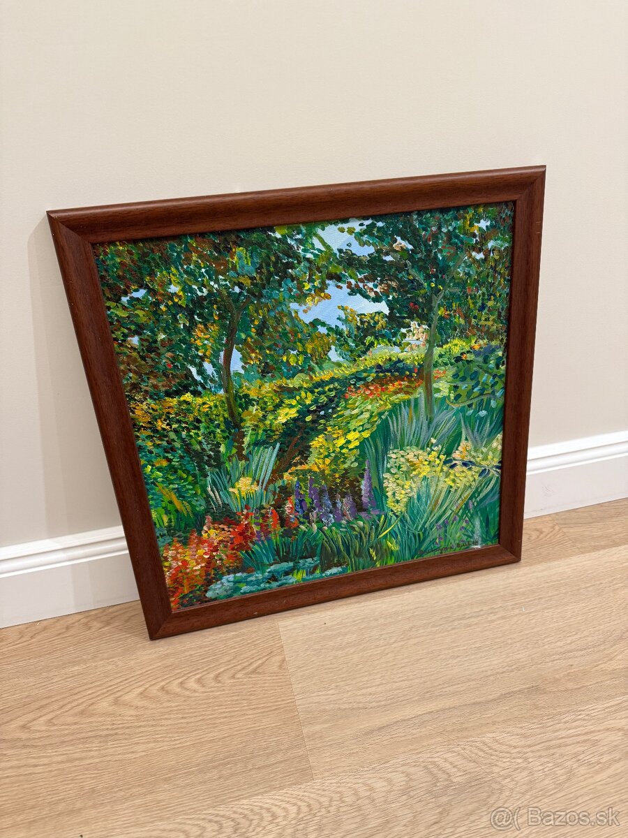 Predám maľovaný obraz 45×45 cm - Bratislava | Bazoš.sk