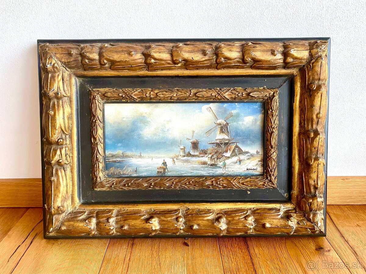 Starý krásný obraz, olejomalba na desce - Česká republika | Bazoš.sk