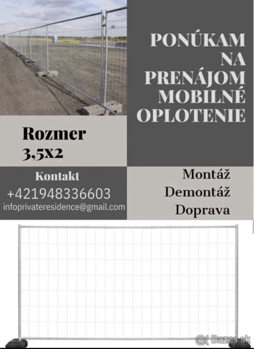 Mobilná Zábrana - Ružomberok | Bazoš.sk