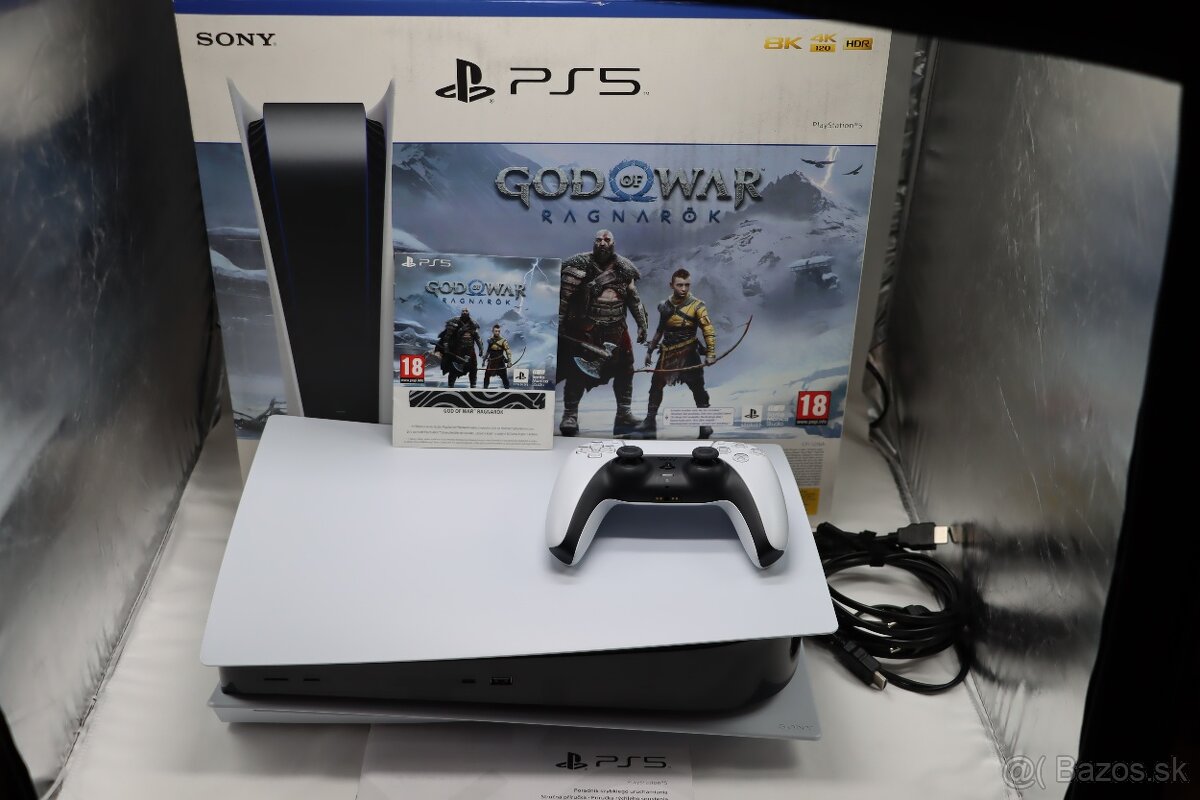 PS5 FAT Disk + God of War Ragnarök (kód nezotretý) - Bratislava | Bazoš.sk