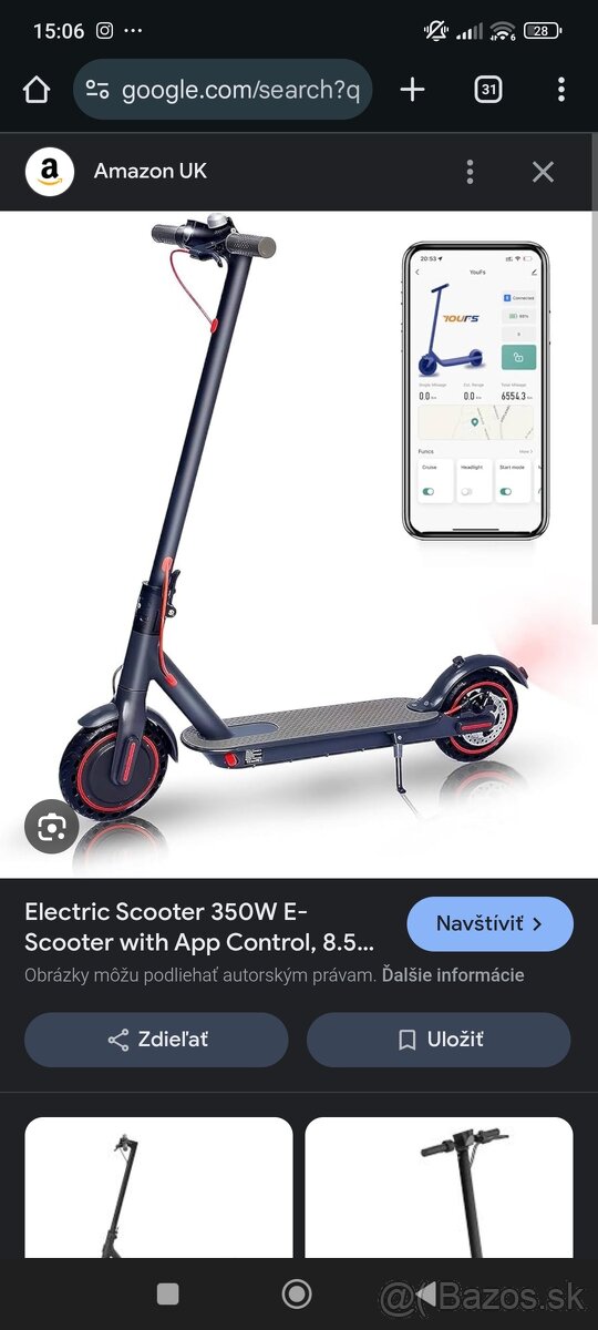 Elektro kolobezka 350W - Vranov nad Topľou | Bazoš.sk