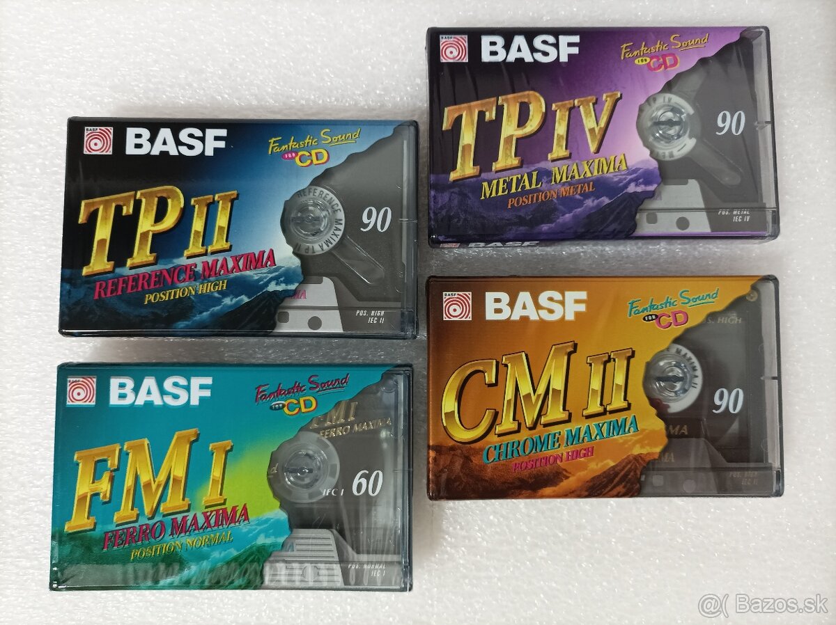 Sada BASF MAXIMA - FERRO, CHROME, REFERENCE, METAL ; 4ks MC - Nitra ...