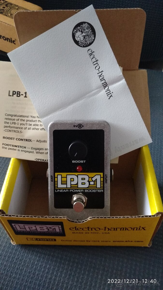 Predám gitarový efekt - Electro Harmonix NANO LPB-1 - Košice | Bazoš.sk