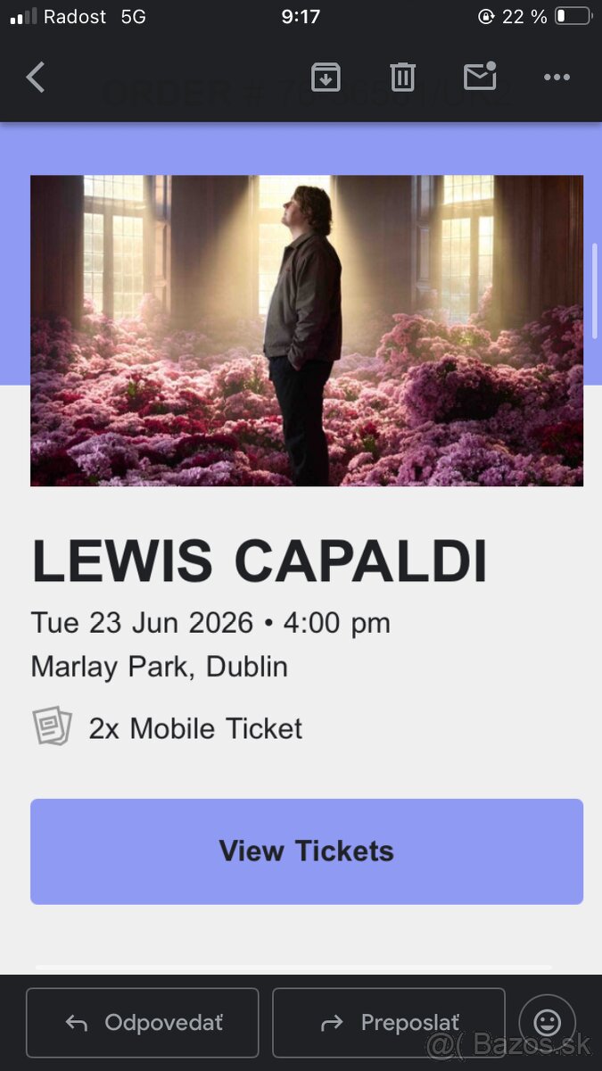 Lewis Capaldi - Marlay Park (Dublin) - Levoča | Bazoš.sk