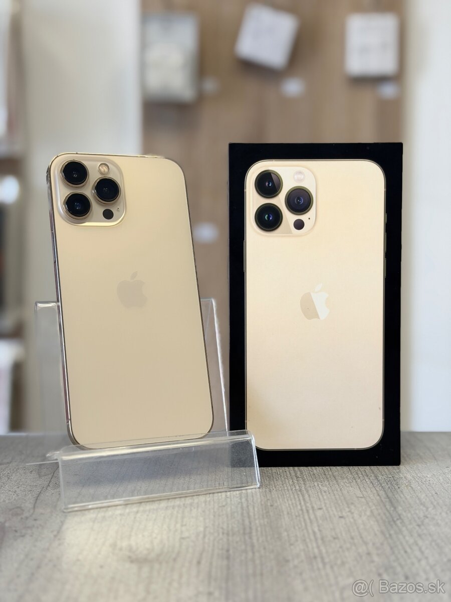 100% BATÉRIA - Apple iPhone 13 Pro Max 128GB Gold - Ilava | Bazoš.sk