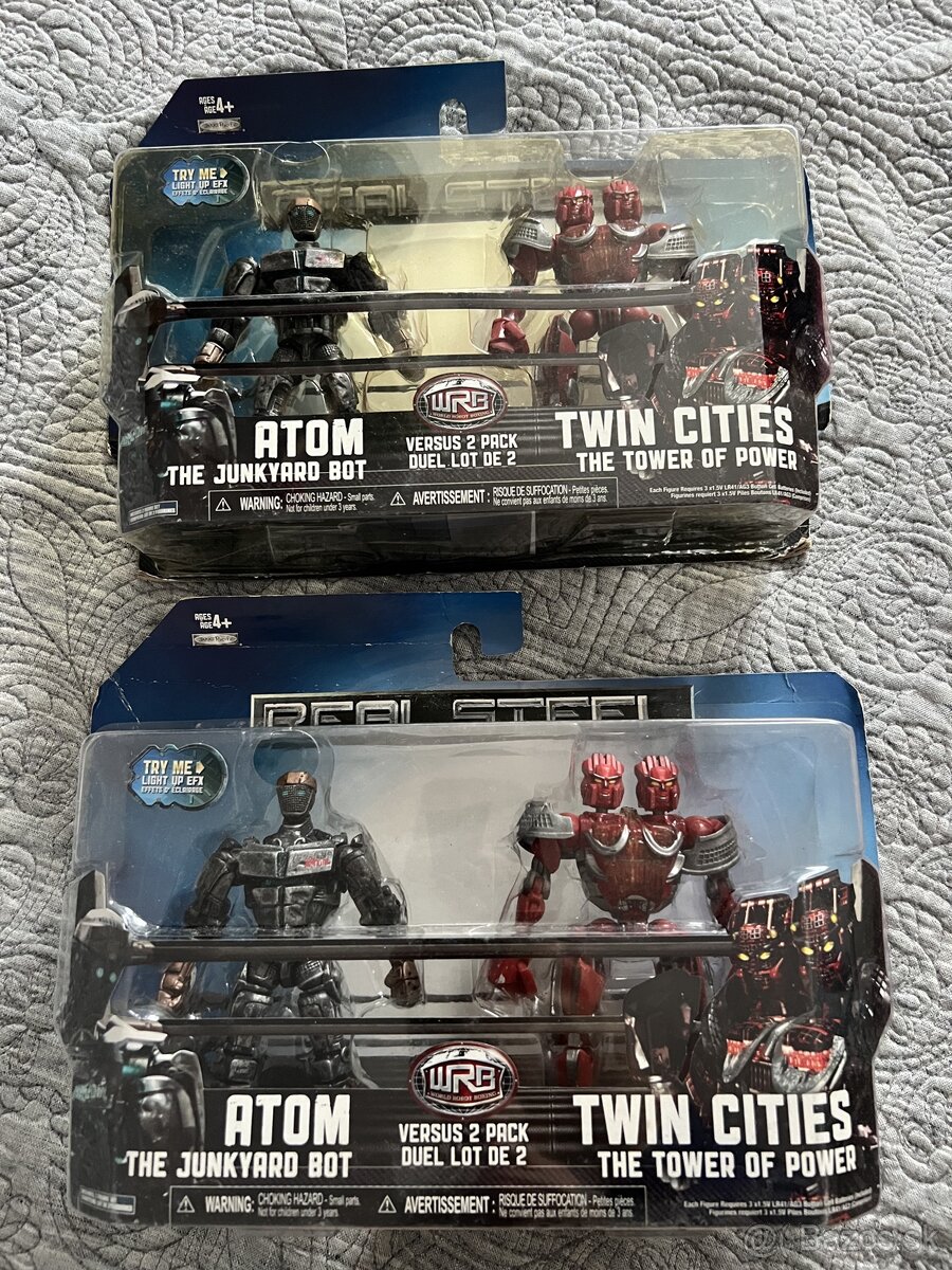 “Real Steel” Figúrky “Atom vs. Twin Cities” x2 PACK - USA - Košice ...