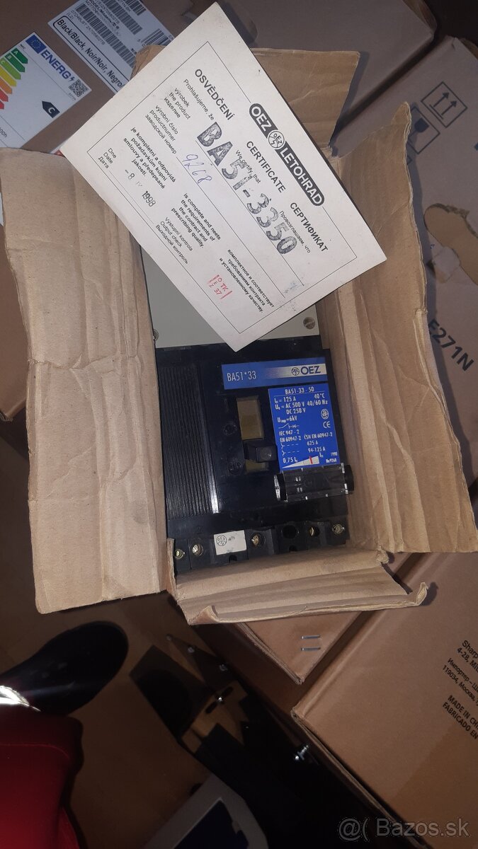 Istič deón na 125A - AC aj DC (OEZ typ BA51-33) - nepoužitý - Košice ...