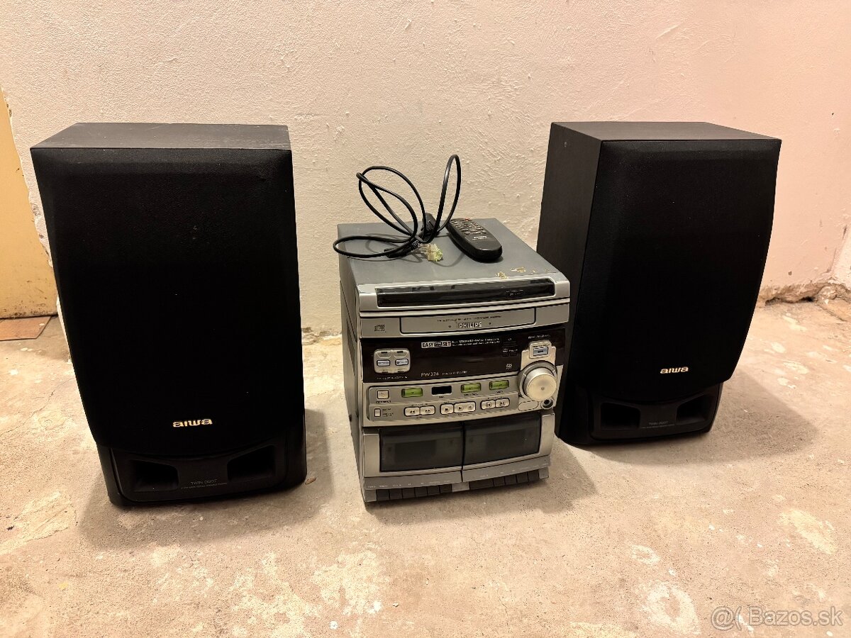 HiFi zostava Philips + Aiwa repráky – rádio hrá super - Nové Zámky ...