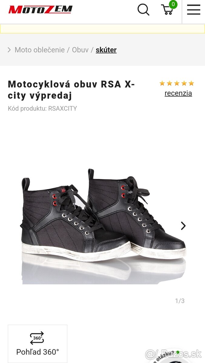 Moto obuv RSA X - Košice | Bazoš.sk