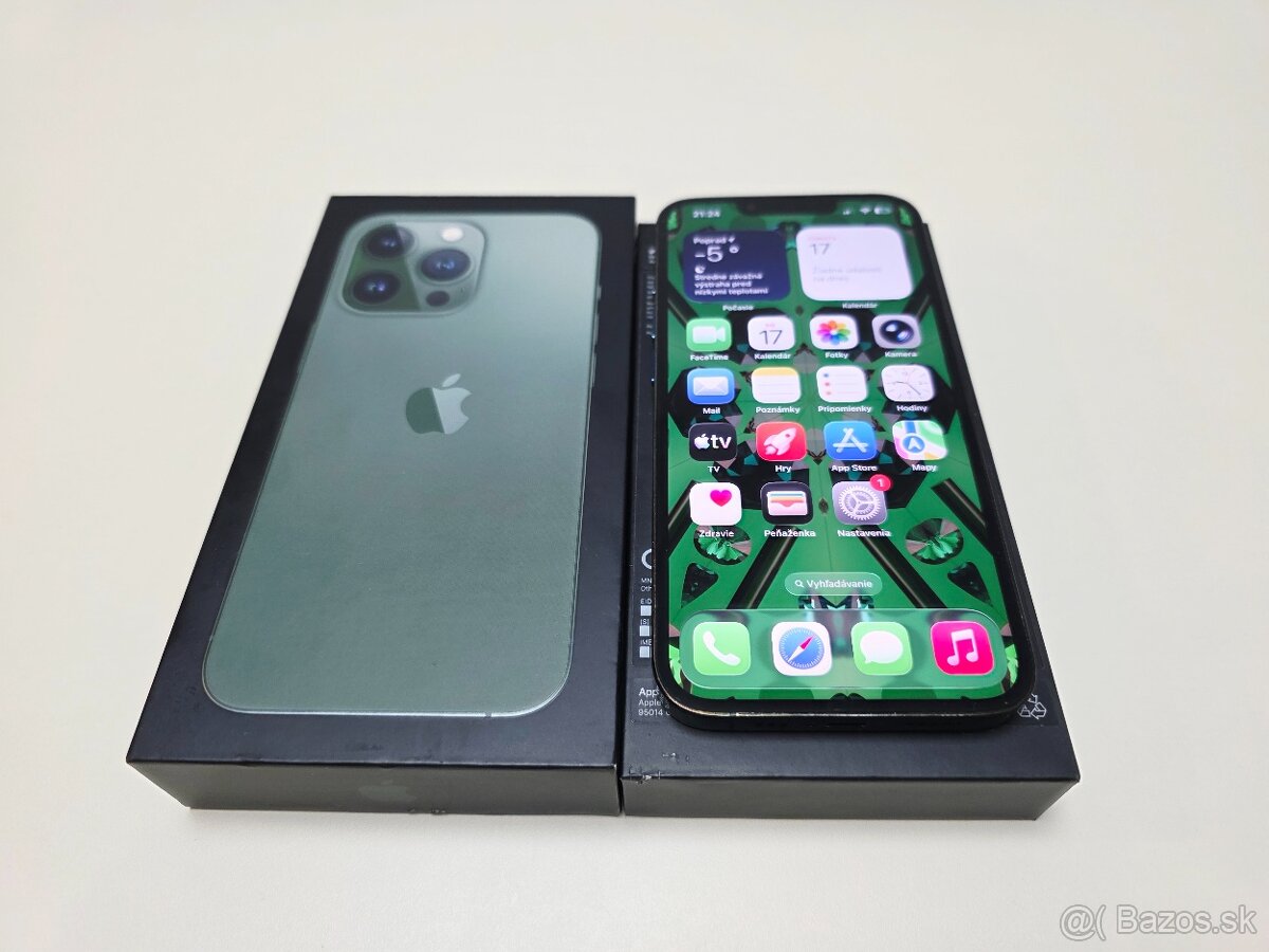 APPLE IPHONE 13 PRO 128GB LPINE GREEN ,ZDRAVIE BATERKY 100% - Poprad ...