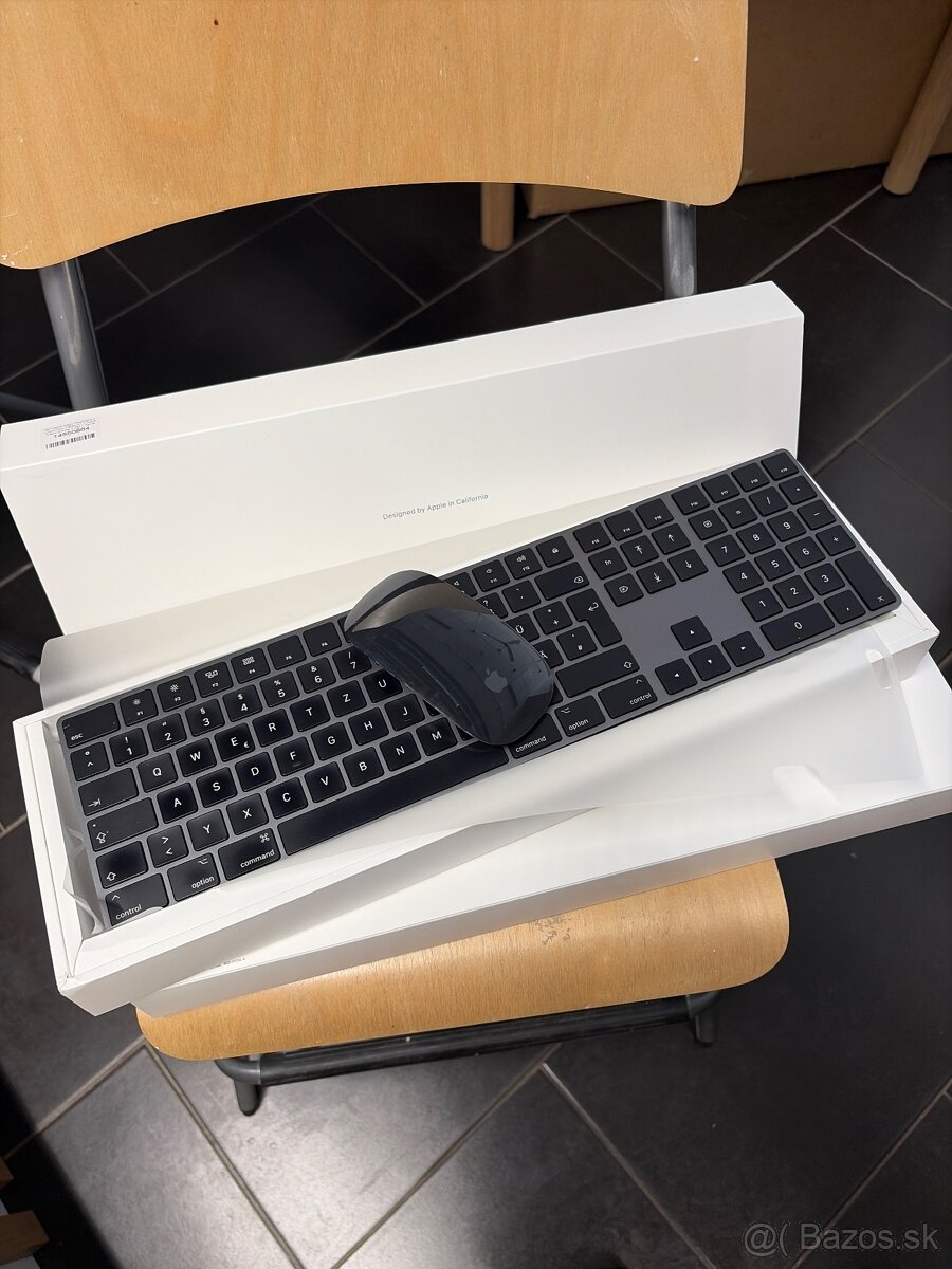 Apple Keyboard a Magic mouse cierne black komplet set - Piešťany | Bazoš.sk