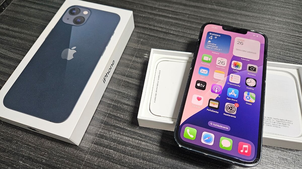 Apple iPhone 13 tmavý 128GB - nejde faceID, puk zadok - Prievidza ...