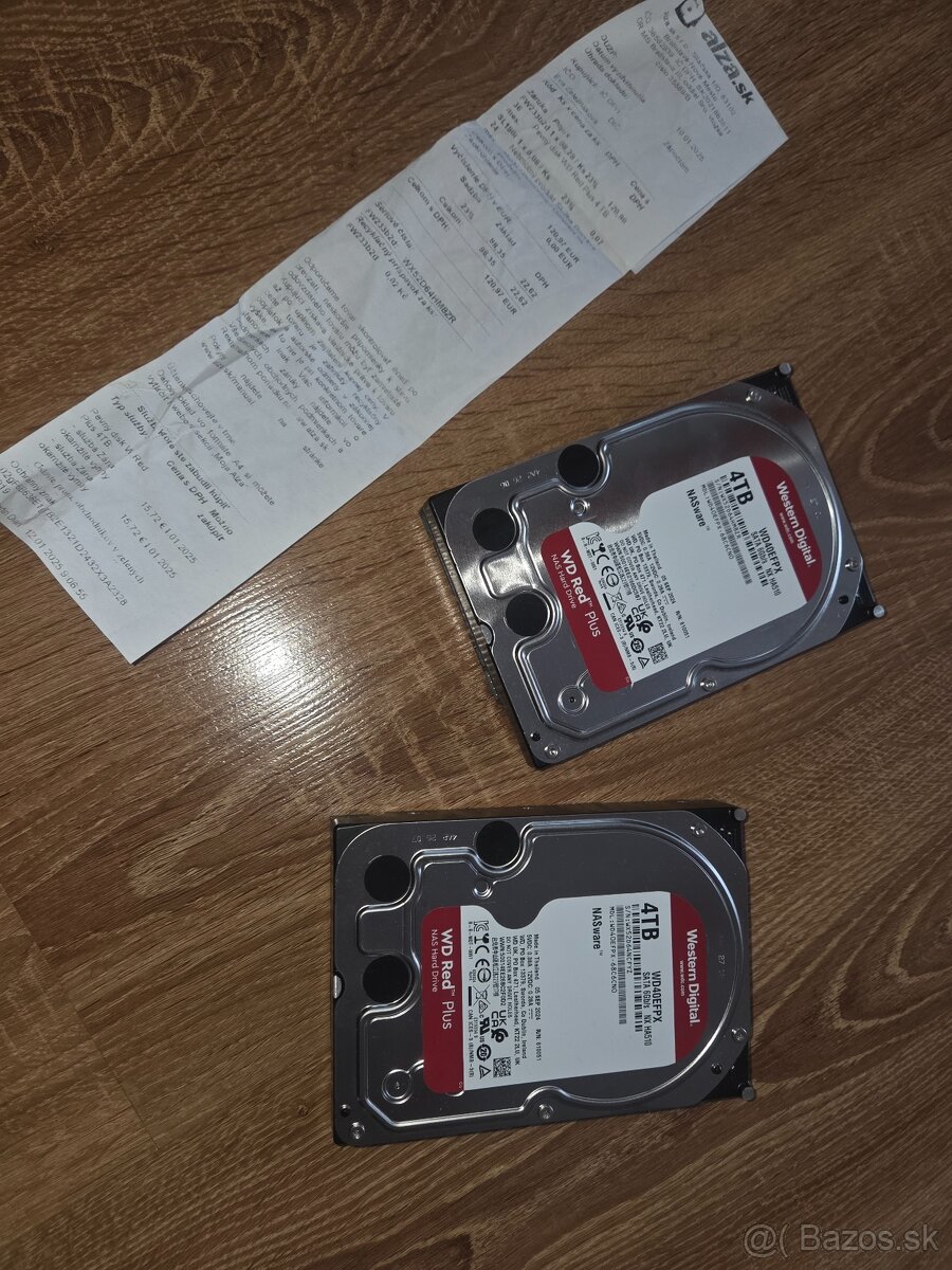 Externé disky 2× 4 TB Western Digital Red Plus – nové - Žilina | Bazoš.sk