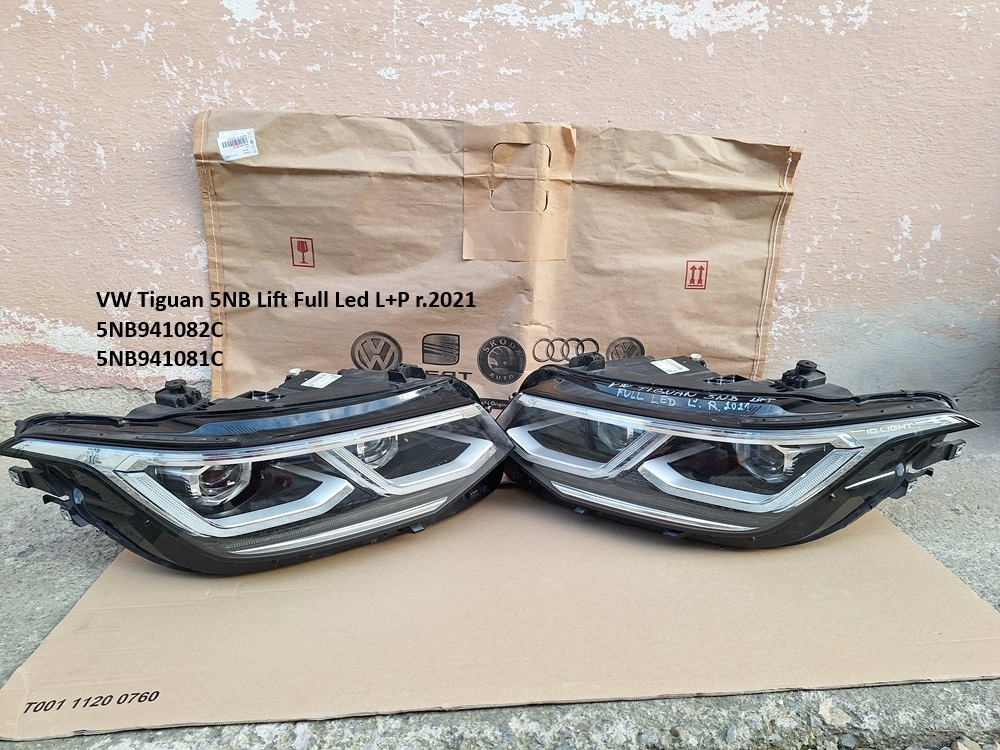 VW Tiguan 5NB lift full led predné svetlá ľ+p - Zlaté Moravce | Bazoš.sk