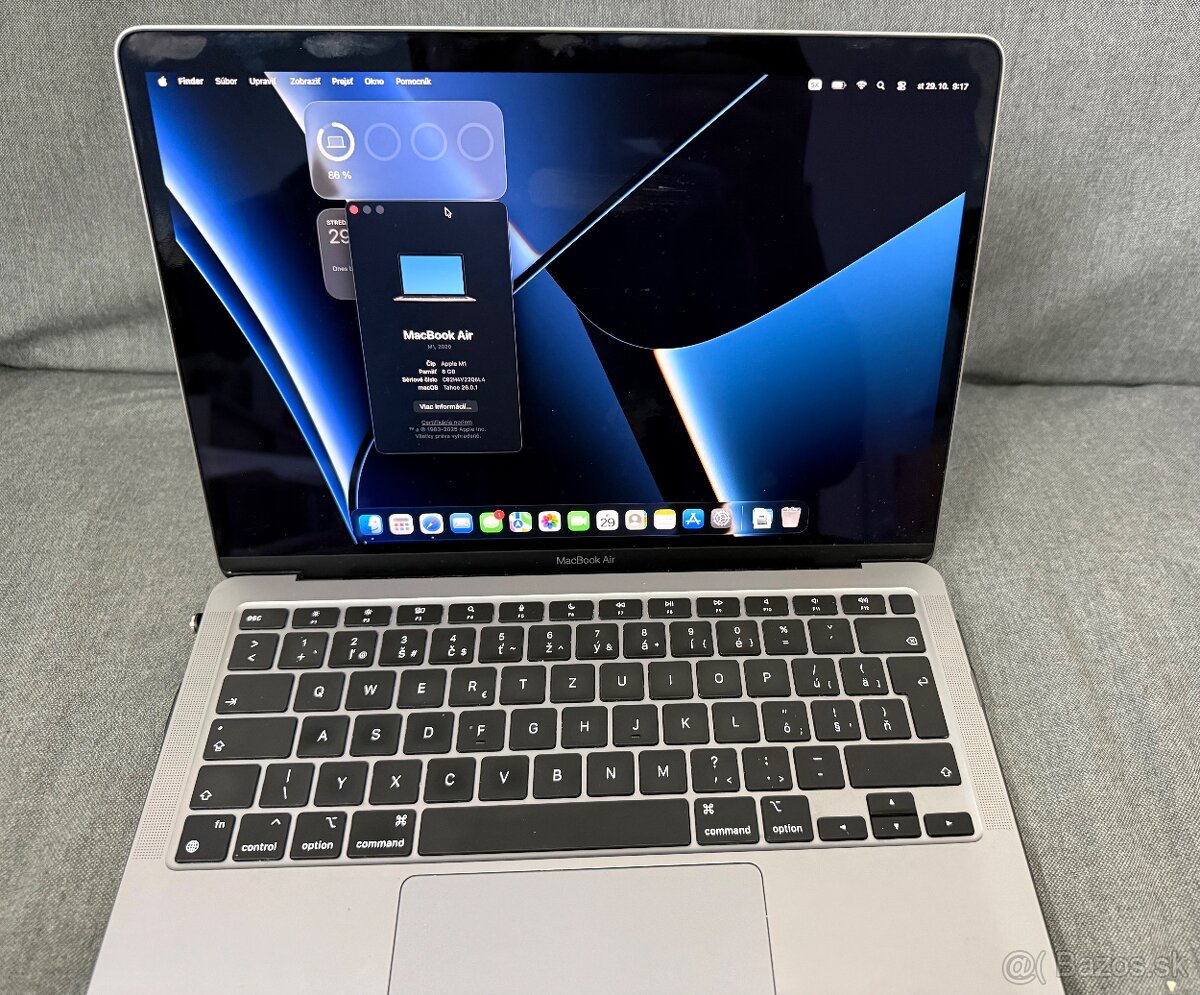 apple MacBook Air M1 13" 2020 space gray - Košice | Bazoš.sk