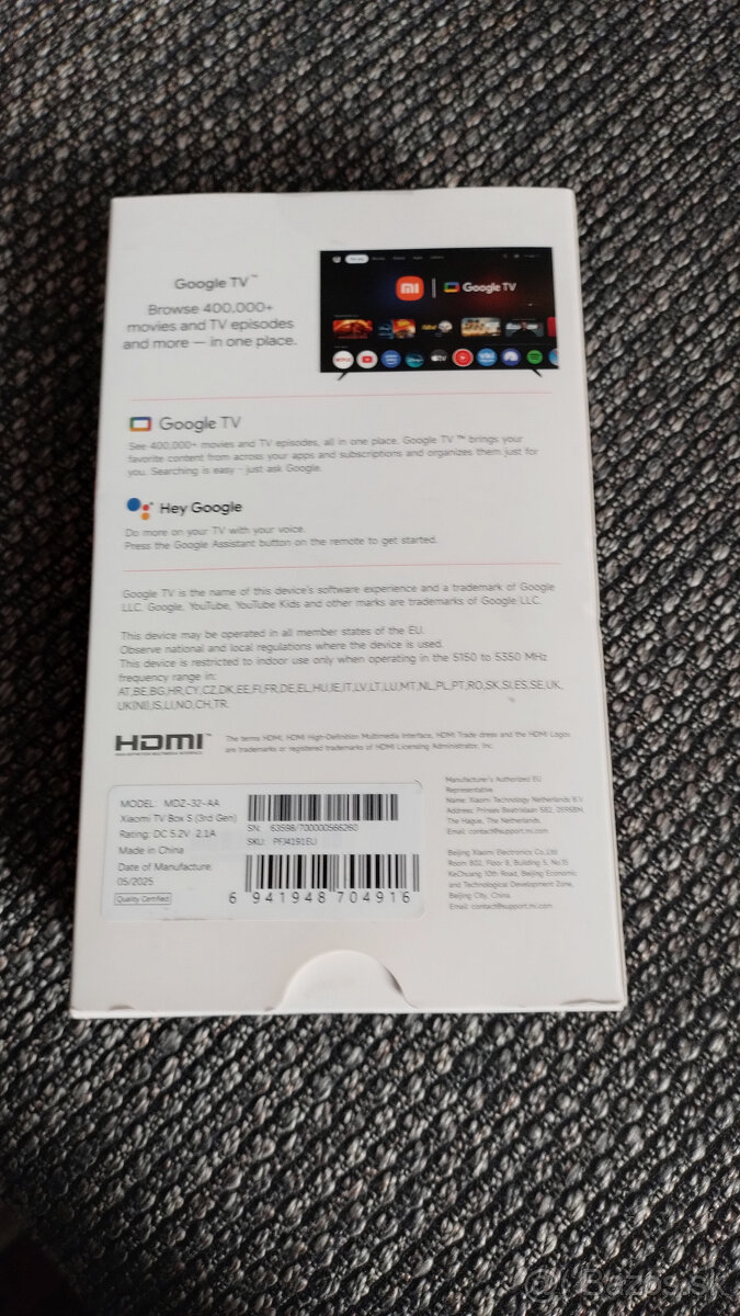 Čiapku TV Box S 4k UHD - Košice | Bazoš.sk