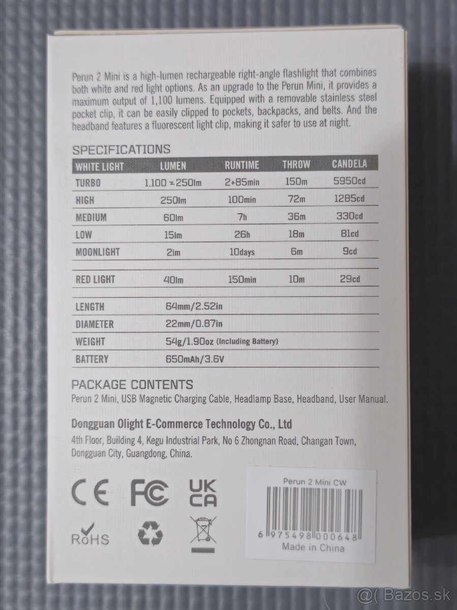 OLIGHT PERUN 2 MINI - Nitra | Bazoš.sk