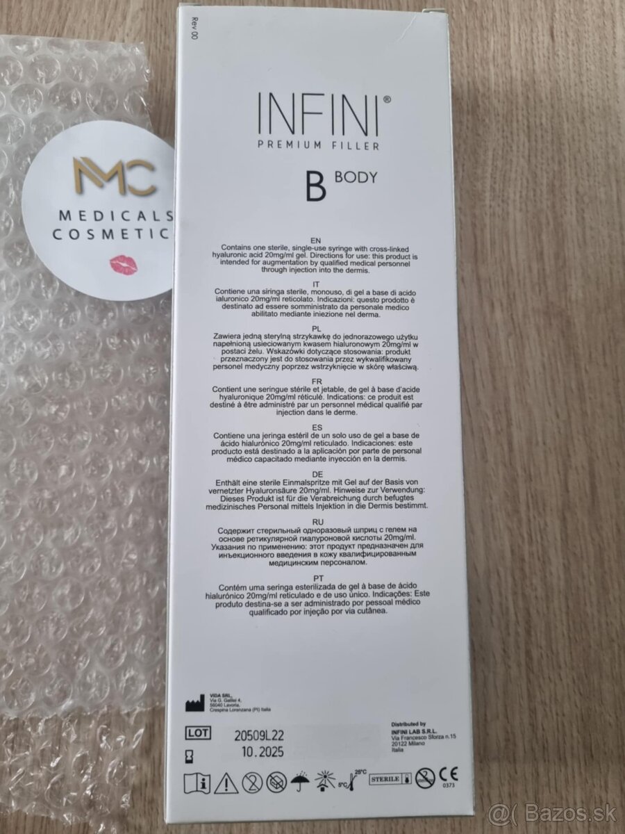 Kyselina HA Body filler Infini premium filler 10ml - Prešov | Bazoš.sk
