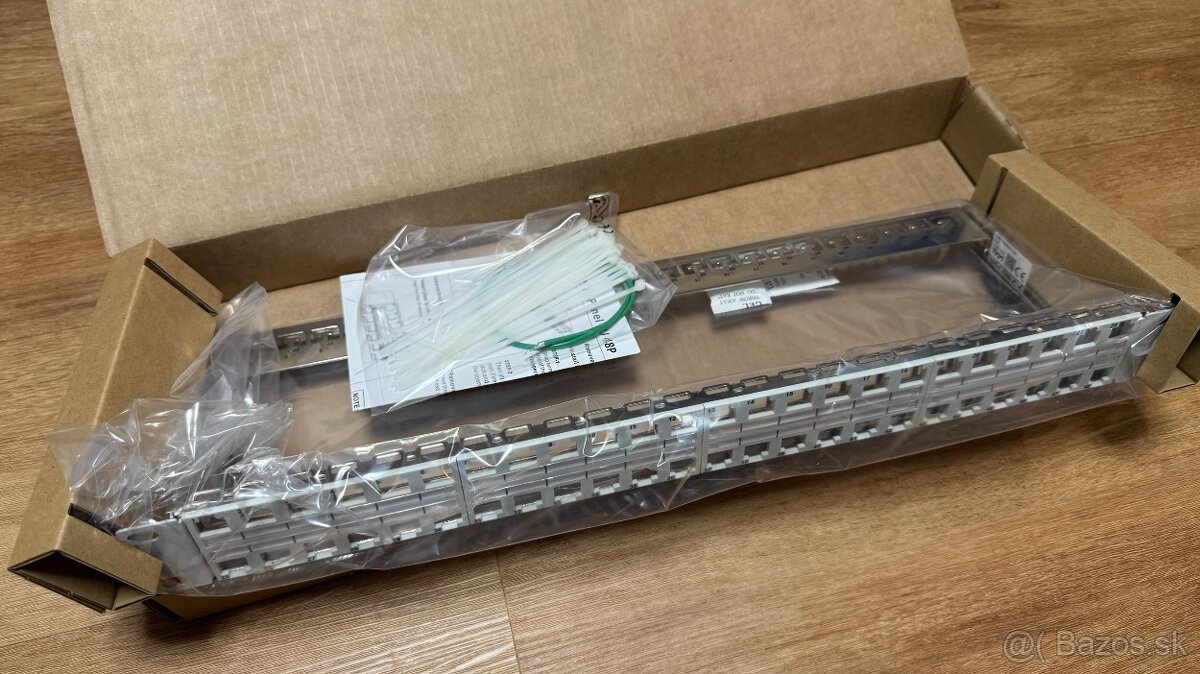 50ks keystone cat 6A + patch panel + organizer - Bratislava | Bazoš.sk