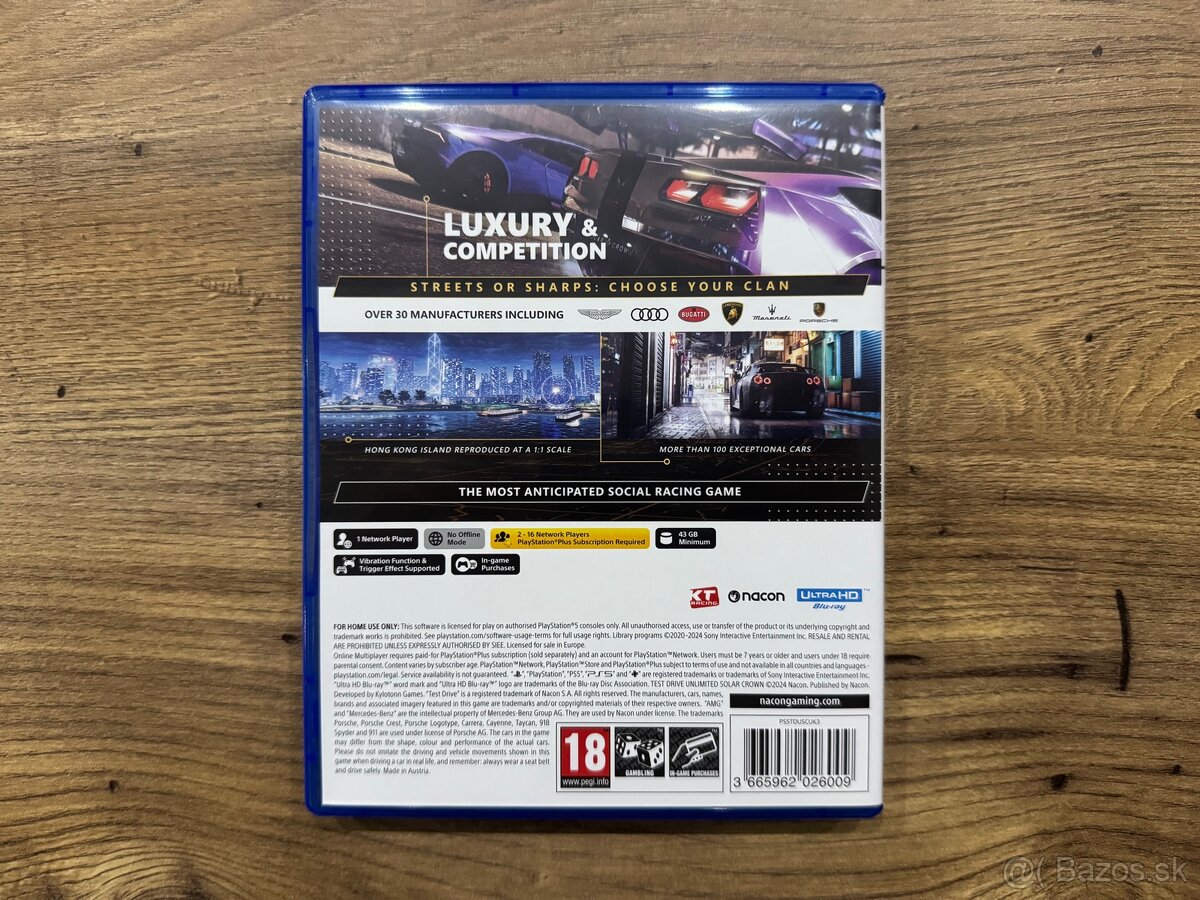 Hra PS5 - Test Drive Unlimited Solar Crown - Trnava | Bazoš.sk