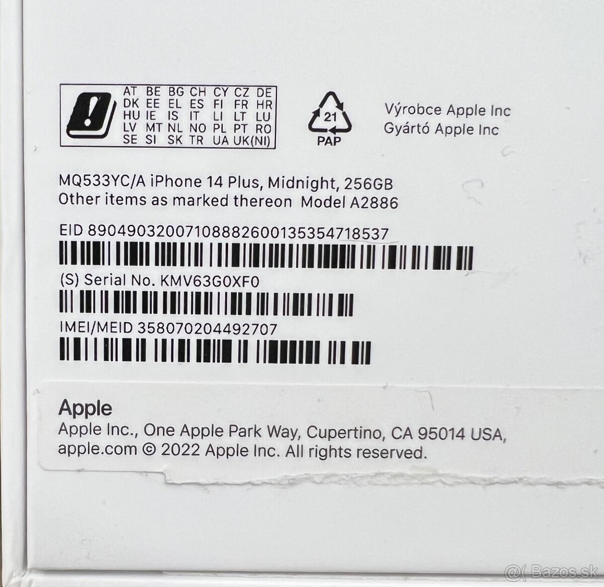 iPhone 14 PLUS 256GB black - Prievidza | Bazoš.sk