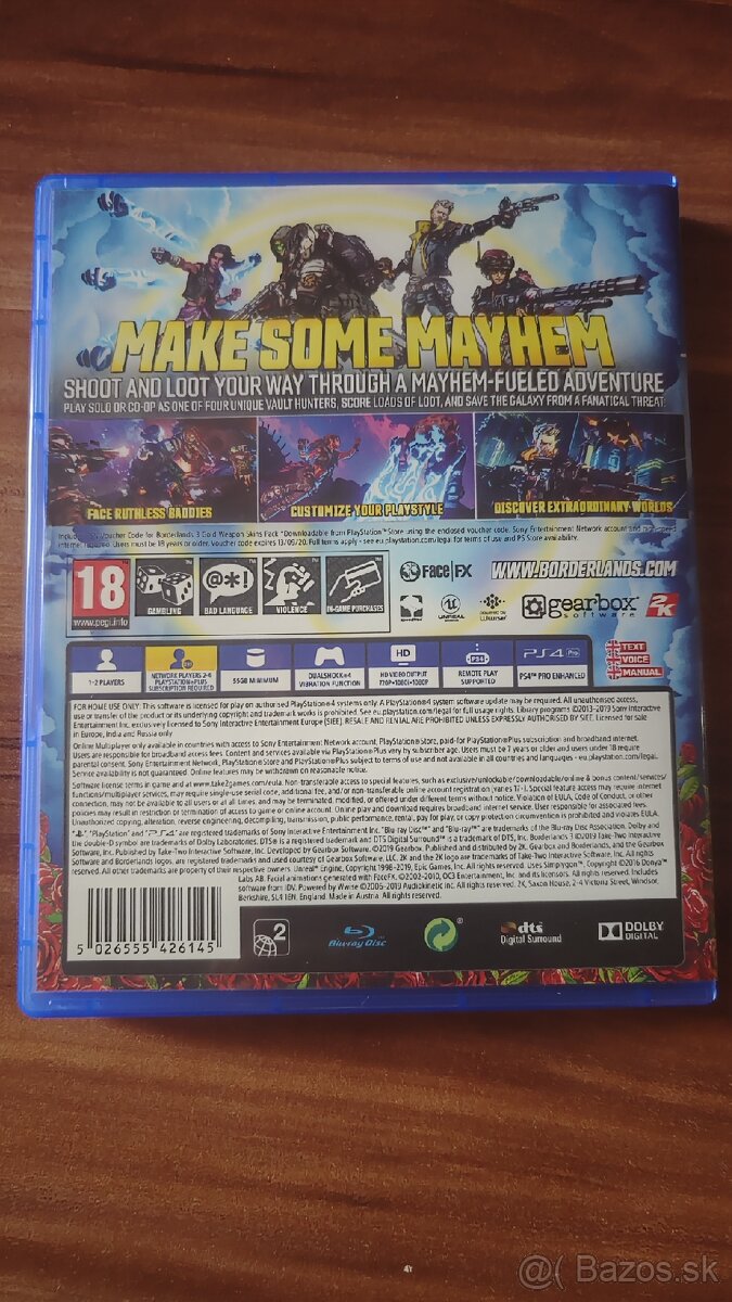 BORDERLANDS 3 na konzolu PS4/PS5 - Poprad | Bazoš.sk