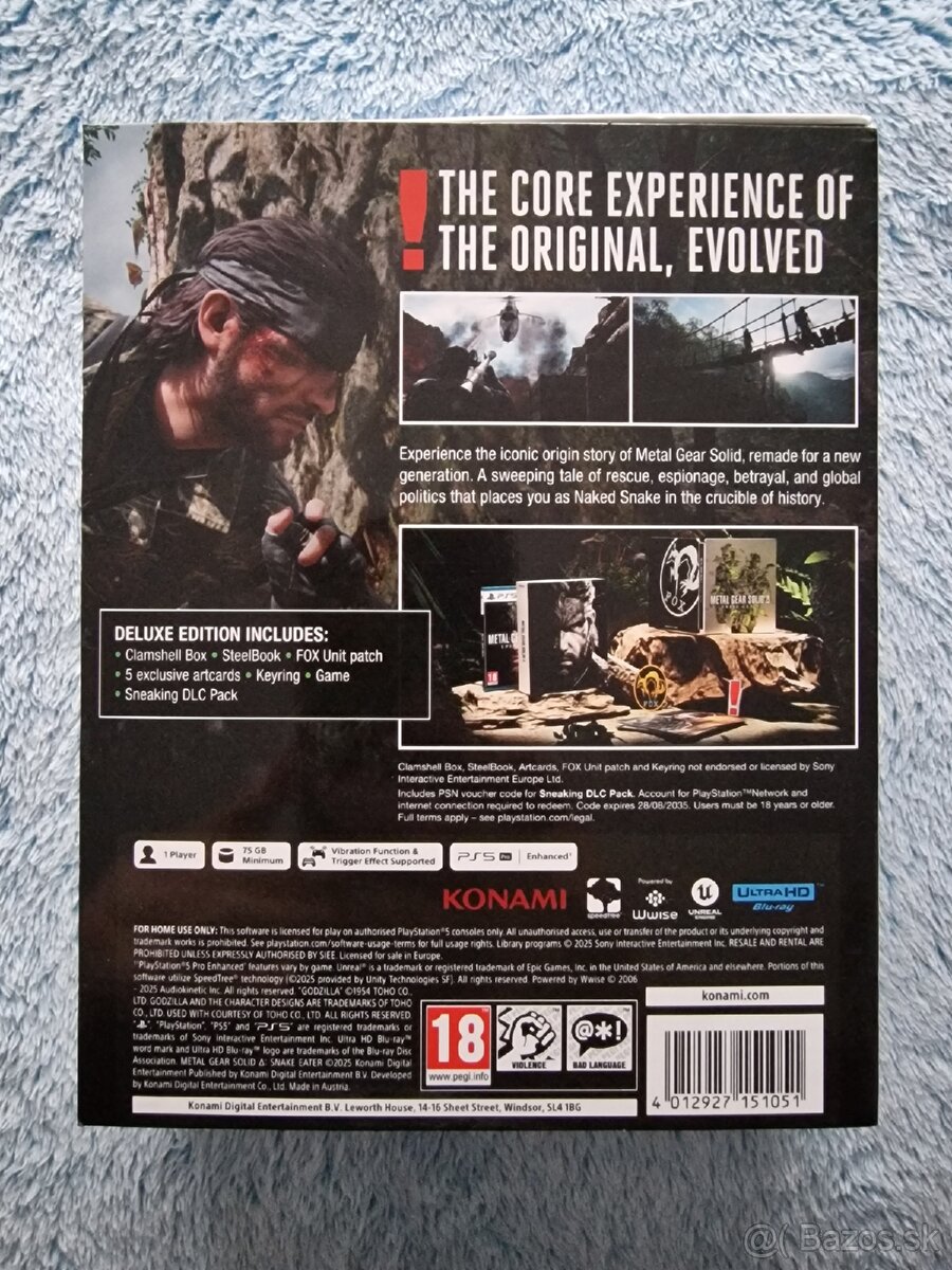 Metal Gear Solid: Snake Eater (Deluxe Edition) PS5 - Hlohovec | Bazoš.sk