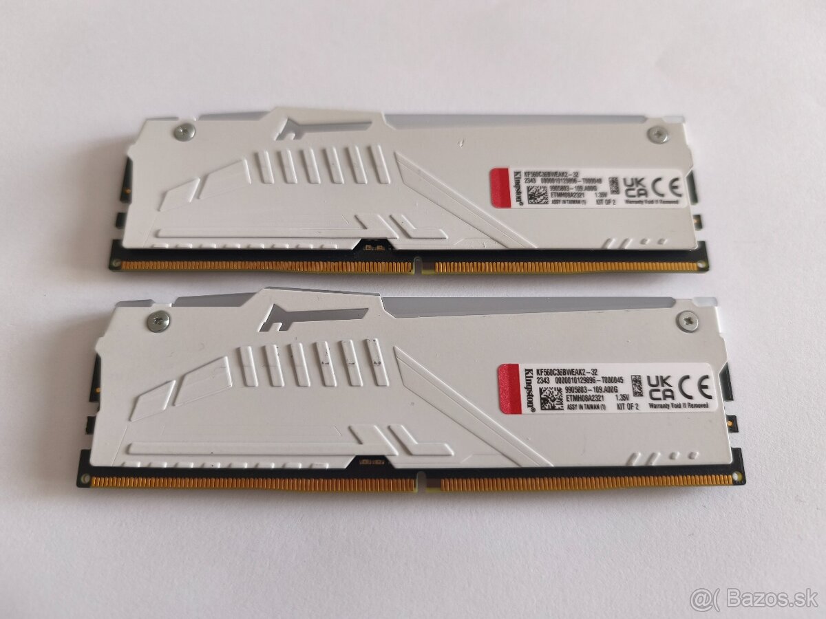 Kingston FURY White RGB DDR5 32GB KIT (2x16) 6000MHz CL36 - Košice ...
