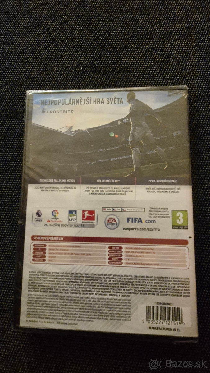 FIFA 2018 PC / DVD CZ originál ešte zabalený kus - Žilina | Bazoš.sk