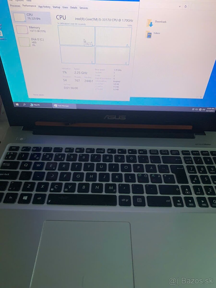 ASUS X55V TENKY za 39 euro na opravu - Bratislava | Bazoš.sk