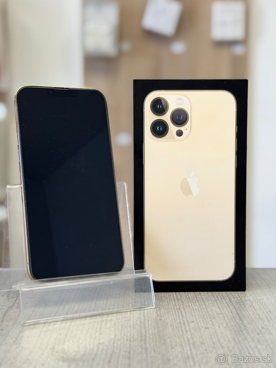 100% BATÉRIA - Apple iPhone 13 Pro Max 128GB Gold - Ilava | Bazoš.sk