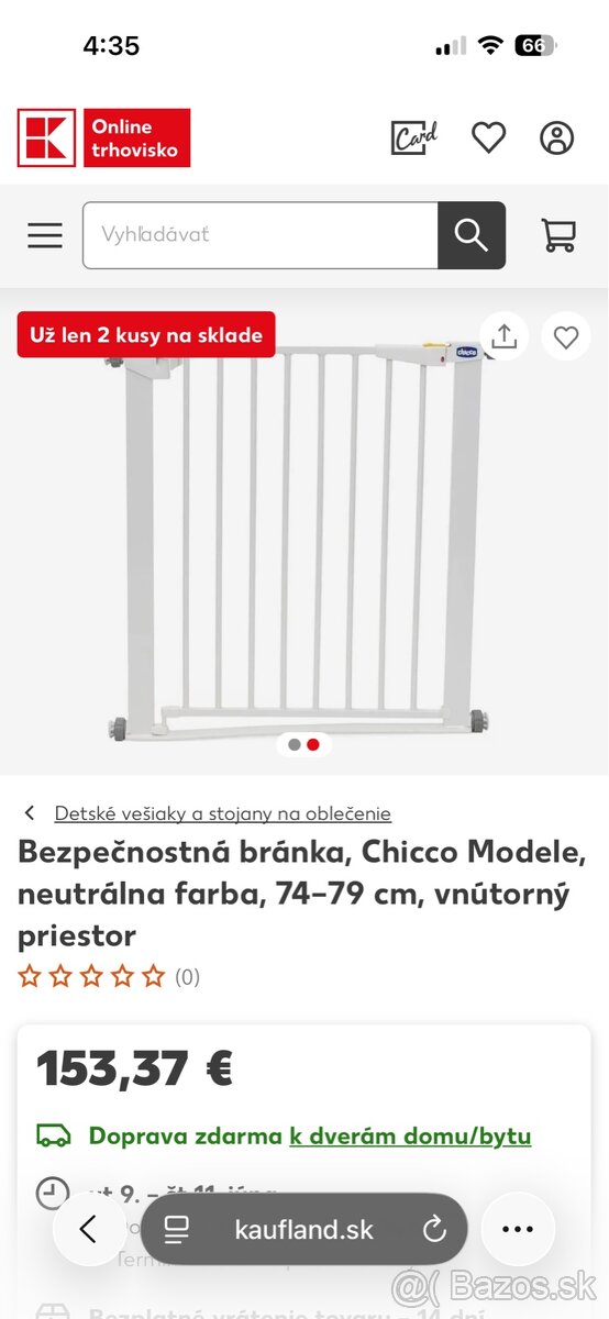 Detská bezpečnostná zábrana Chicco Nightlight - Ilava | Bazoš.sk