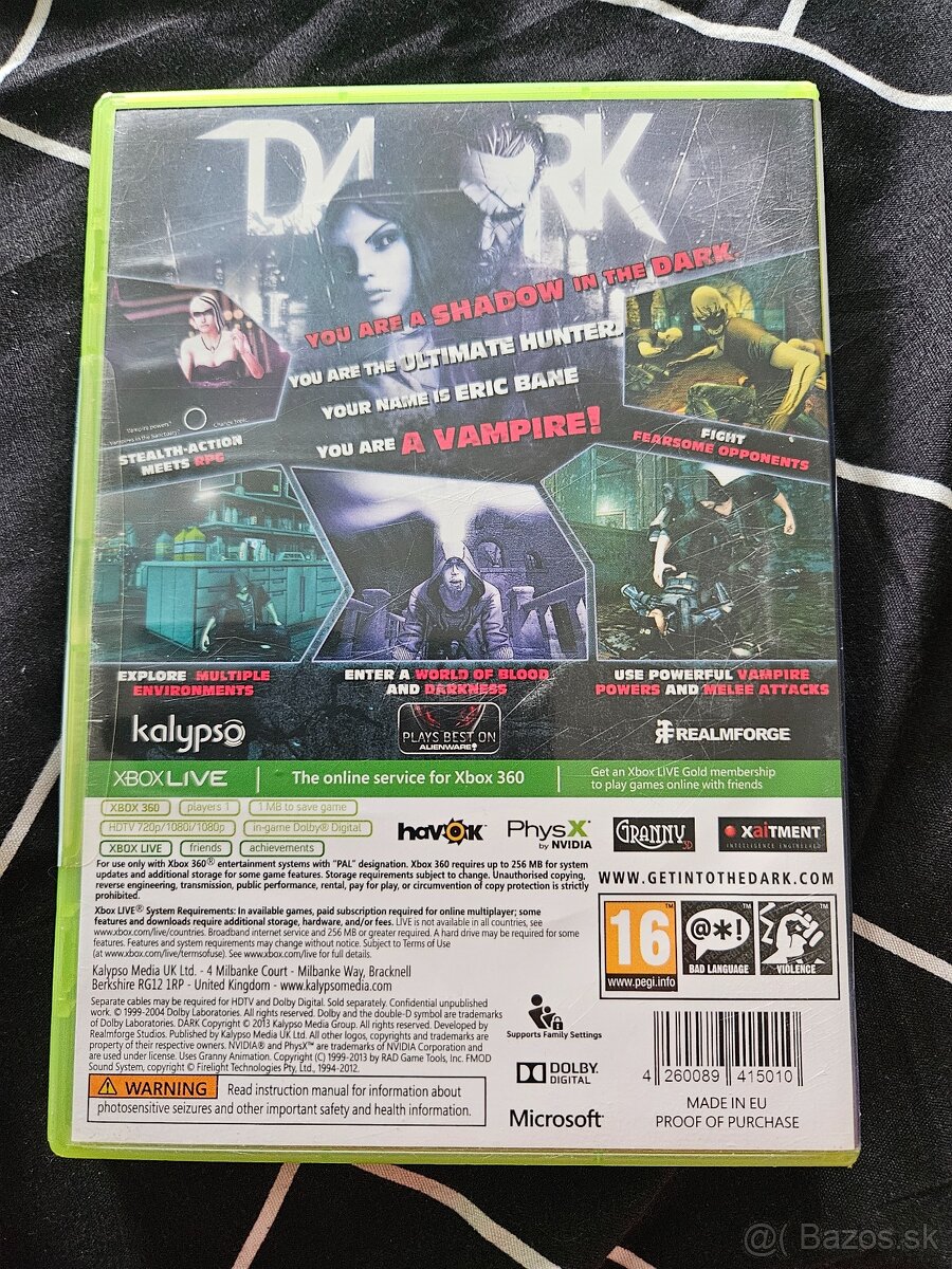 Dark Xbox 360 10e - Michalovce | Bazoš.sk
