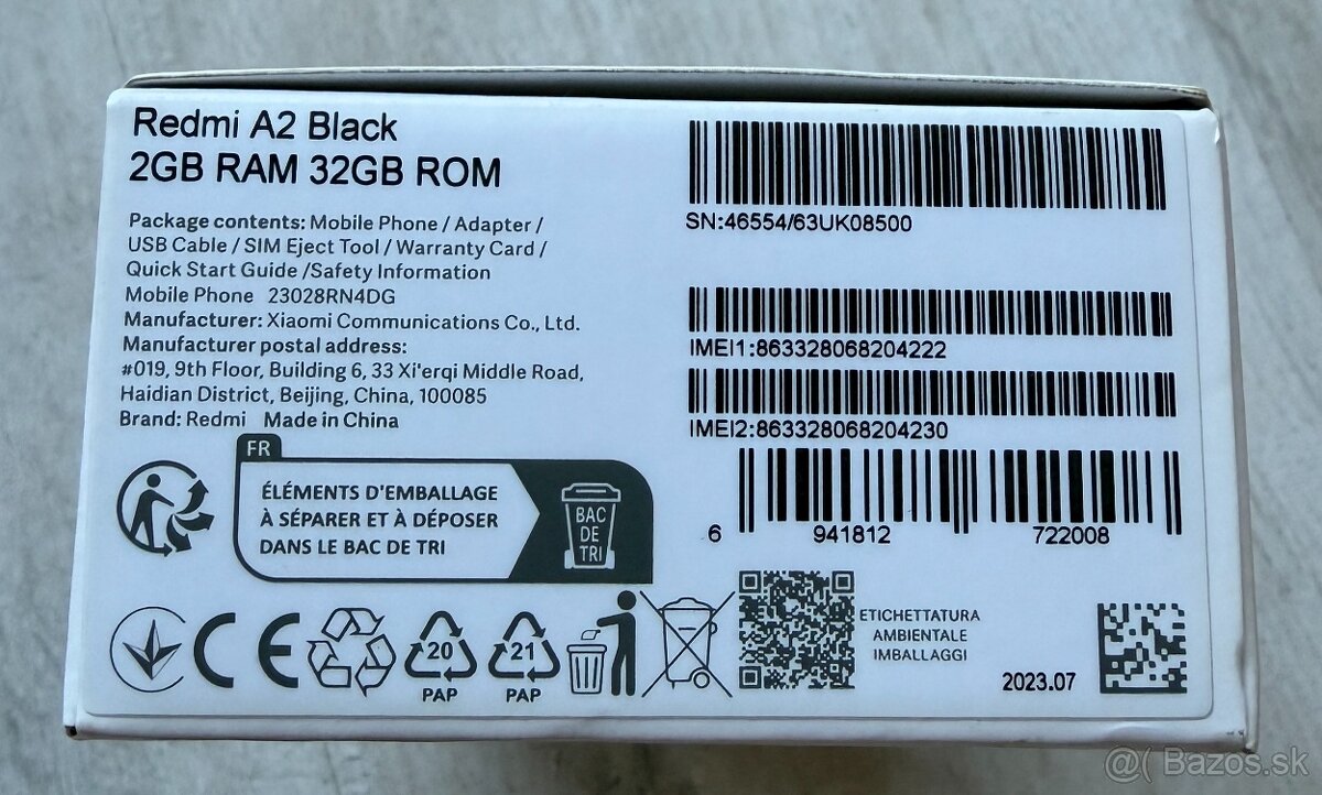 Xiaomi Redmi A2 - 2GB RAM 32GB ROM v 100% stave ako nový - Bratislava ...