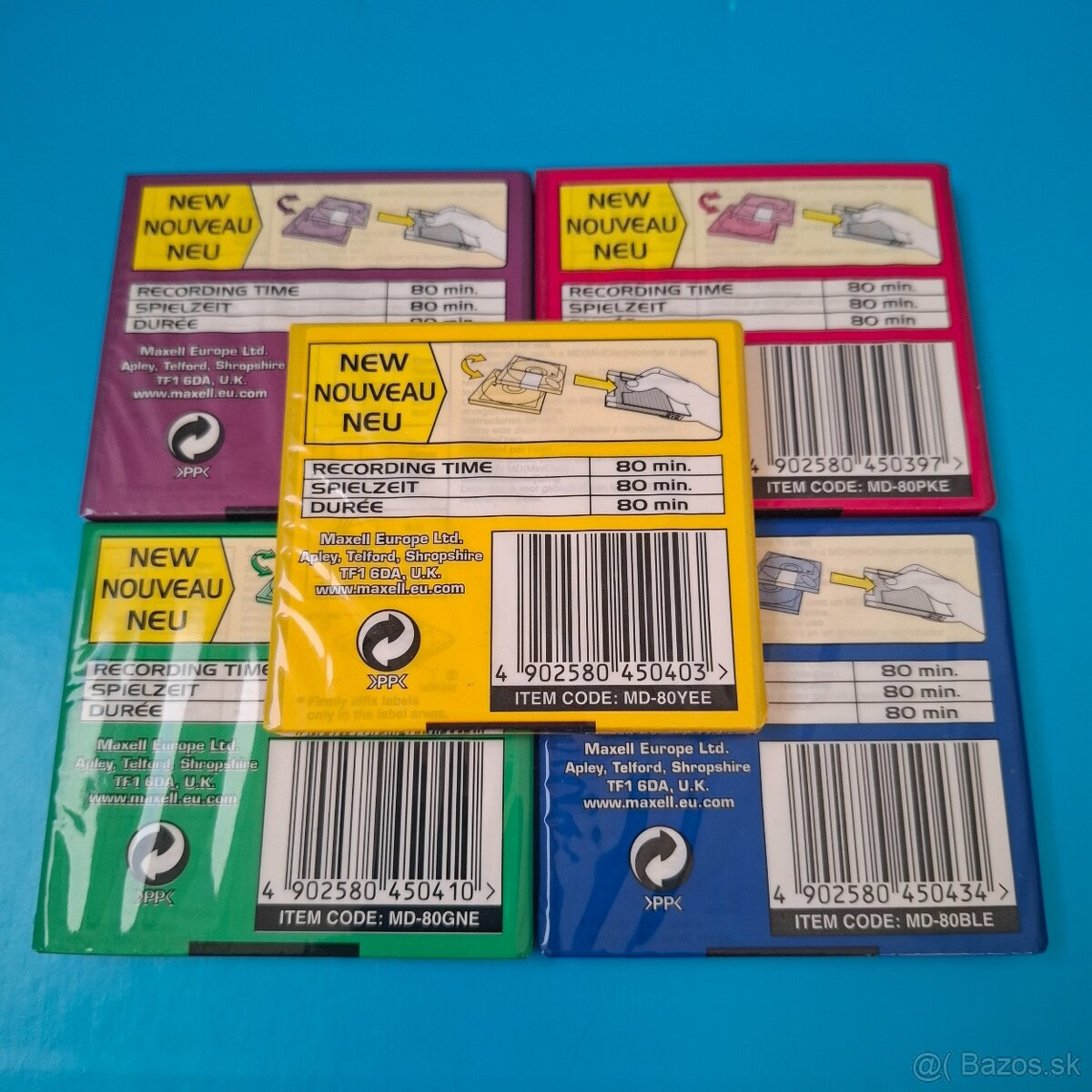 Maxell - MD 80 min / Minidisc / nové / 5ks balenie - Bratislava | Bazoš.sk