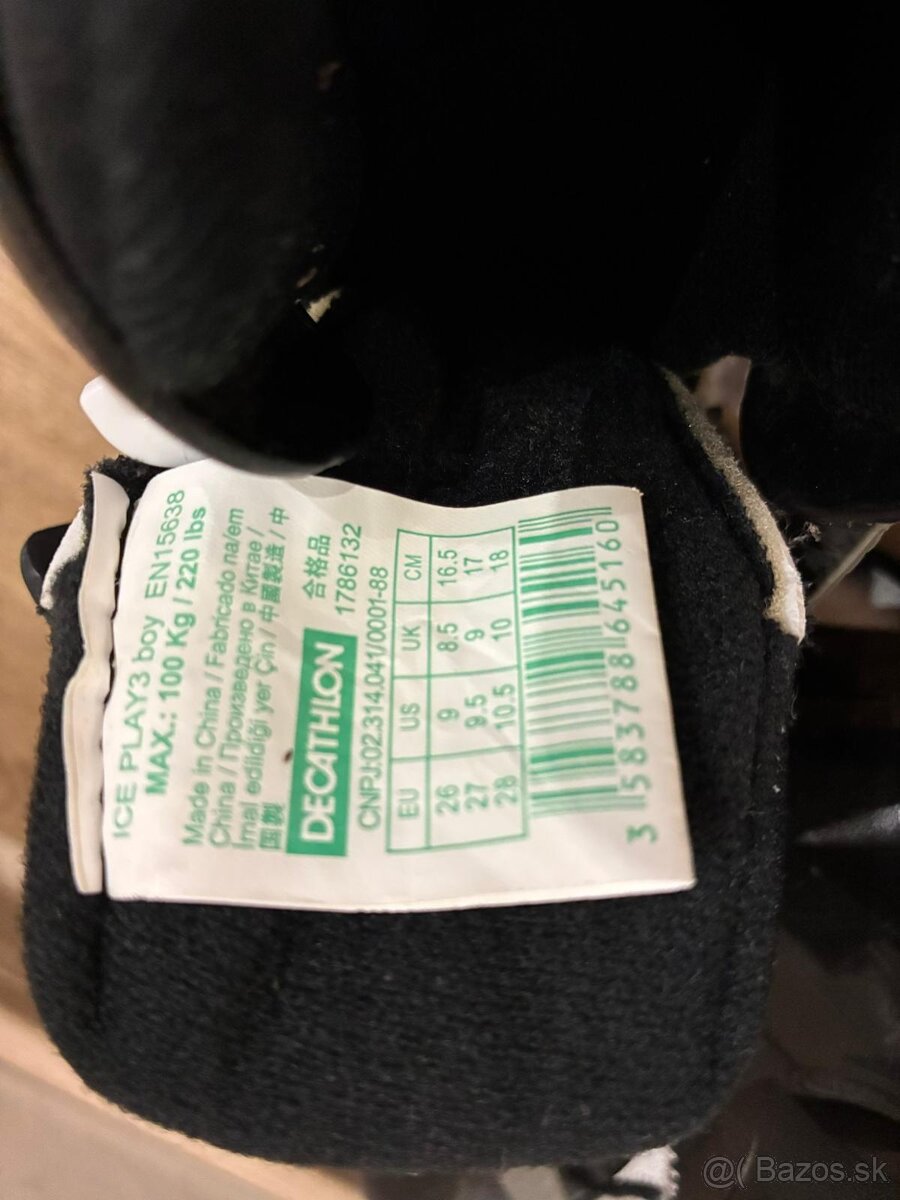 Detské ľadové korčule veľ 16,5 - 18cm - Lučenec | Bazoš.sk