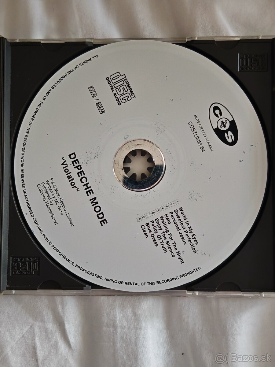 Depeche Mode Violator CD, Mute CzechoSlovakia - Humenné | Bazoš.sk